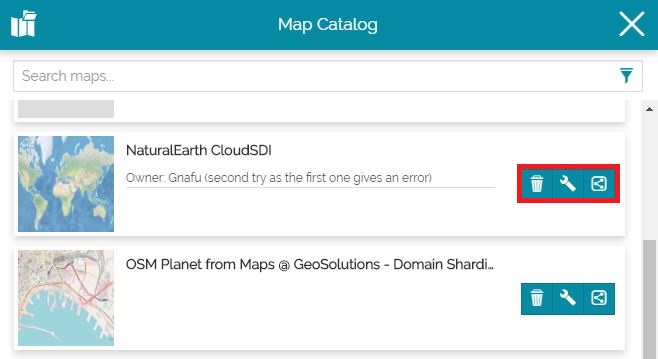 Map Catalog - MapStore